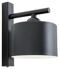 Redo 01-1549 nástěnná lampa Miller matně černá, E27, ø13cm