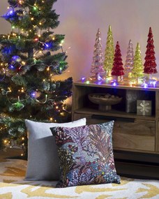 Decorace Růžový vánoční stromek 28cm