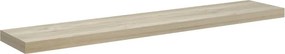 Plovoucí nástěnné police 4 ks dub 120 x 23,5 x 3,8 cm MDF 323885