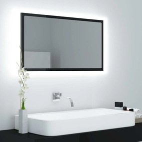 vidaXL LED koupelnové zrcadlo 80 x 8,5 x 37 cm akrylové [804928] Barva: Betonová šedá