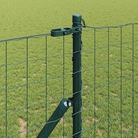 Euro plotové kotvení 10 x 1,4 m Ocel potažená PVC Zelená 3350351