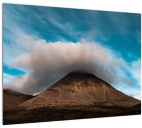 Skleněný obraz - Mrak nad vrcholkem (70x50 cm)