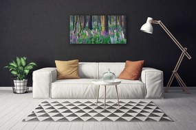Obraz na plátně Les Květiny Příroda 100x50 cm