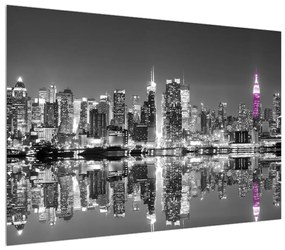Černobílý obraz New Yorku (100x70 cm)