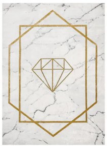 Koberec EMERALD exkluzivní 1019 glamour, styl diament, marmur krém/zlatý