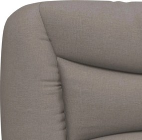 Postel s matrací Hvar taupe 200 x 200 cm textil 3208559