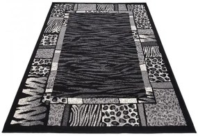 Kusový koberec CHEAP J316B černý Rozměr: 120x170 cm
