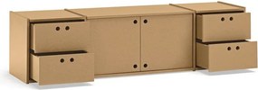 TV stolek v přírodní barvě 157x42x40 cm Wally – Teulat