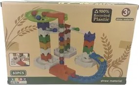 ALLTOYS Kuličková dráha variabilní 63 dílků / od 3 let / plast
