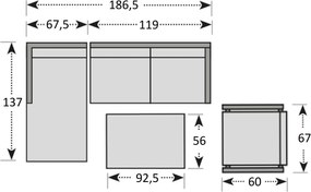 Doppler PALOMA zahradní sedací souprava