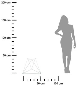 STOJAN NA KVĚTINÁČ TRIANGLE 40X45X24 CM BÍLÁ