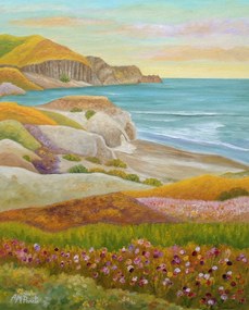 Ilustrace Prairie By the Sea, Angeles M. Pomata, (30 x 40 cm)