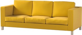 Potah na pohovku IKEA  Karlanda 3-místná nerozkládací, krátký barva žlutá látka sametová