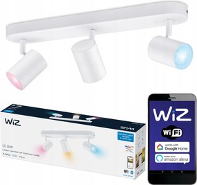 stropní svítidlo Led Reflektor Spot 3x 5W Bílá Rgb Smart WiFi WiZ