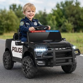 Costway 12 V dětské elektrické autíčko na dálkové ovládání, blikající modré
