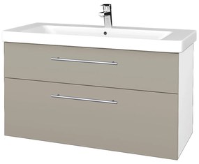 Dřevojas Koupelnová skříň Q MAX SZZ2 105 Varianta: N01 Bílá lesk / Úchytka T04 / D17 Colorado