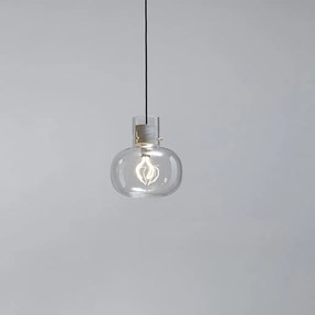 Designové skleněné svítidlo Awa Dekor: Transparentní sklo / Hliník, Rozměr: ø 310 x 343 mm