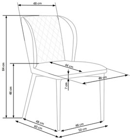 Designová židle Olivie šedá