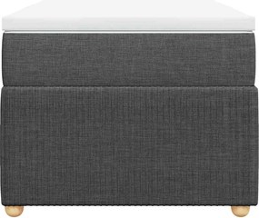Box spring postel s matrací tmavě šedá 90x200 cm textil 3285540