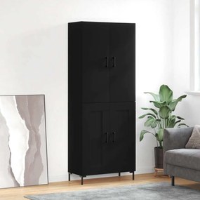 vidaXL Skříň highboard 69,5 x 34 x 180 cm kompozitní dřevo [3195789] Barva: bílá s vysokým leskem