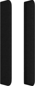 Čelo postele typu ušák černé 83x16x118/128 cm textil 3119696