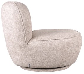 LABEL51 Otočné křeslo BUNNY béžové FU-88.015