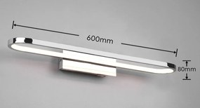 LED nástěnné svítidlo v leskle stříbrné barvě (délka 60 cm) Gianni – Trio