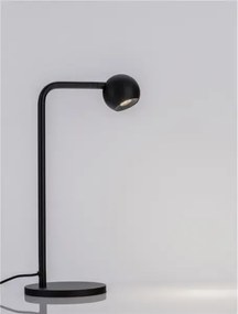 LED černá stolní lampa Sfera