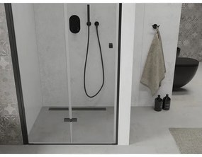 Mexen Lima skládací sprchové dveře 110 cm, Průhledné, Černá - 856-110-000-70-00