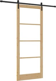 Posuvné dveře ORKDAL Přirozená a černá 93 x 232 cm 3331871