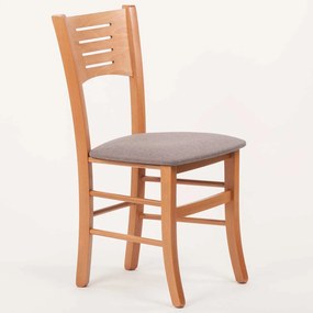 Stima Židle VERONA s čalouněným sedákem Odstín: Olše, Látky: LUX šedá 5
