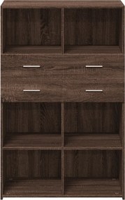Skříň highboard hnědý dub 80 x 42,5 x 124 cm kompozitní dřevo 3281391