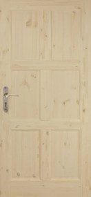Orkan Interiérové dveře 70 P, 750 × 1985 mm, masivní dřevo, pravé, borovice, plné