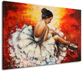 Gario Ručně malovaný obraz Unavená baletka Rozměry: 120 x 80 cm