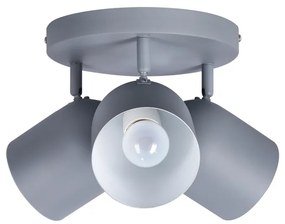 Stropní lampa 3xE27 šedá 32cm AZURO