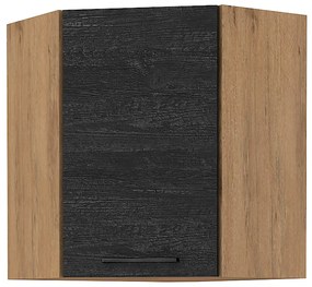 VIGO d | horní skříňka 60x60 GN-72 1F (45°) rohová | 60x60 cm | lancelot/dark wood | UNI dvířka