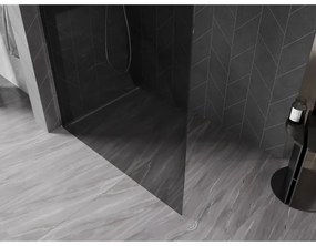 Mexen, Mexen Kioto-X sprchová stěna 100 x 200 cm, grafit 10 mm, chrom - 800-100-101-01-40-X