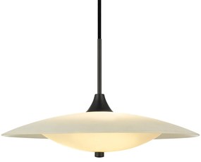 Halo Design 991317 závěsné svítidlo Baroni opál/černé, ø46cm