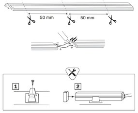 LED Pásek NEON 5m LED/40W/24V oranžová IP65
