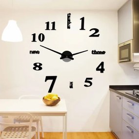 Moderní nalepovací nástěnné hodiny DIY | SENTOP 12P015 BEZ PENA BEZ PLECHU