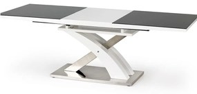 Jídelní stůl Sandor II, černá / bílá