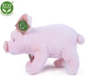 Rappa Plyšové prase domácí stojící 20 cm / ECO-FRIENDLY / od 0 let