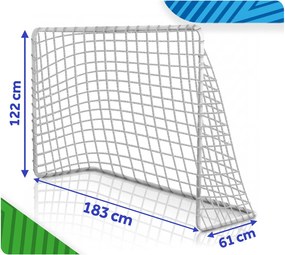 Neo-Sport Přenosná fotbalová branka na trénink, 2 ks, 183 x 122 x 61 cm, NS-485