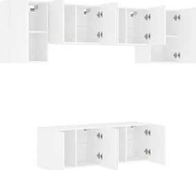 vidaXL 6dílná obývací stěna kompozitní dřevo [3216439] Barva: šedá sonoma