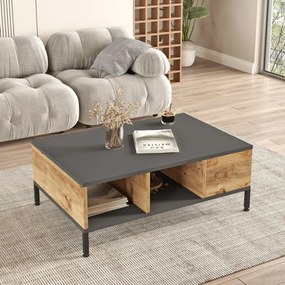 Konferenční stolek Role Anthracite and Atlantic Pine
