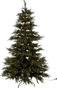 Vánoční stromek extra s led světýlky zelený - 225cm