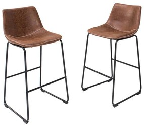 Designová barová židle Alba hnědá