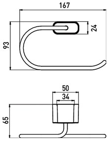 Emco Logo 2 - Držák na ručník, chrom 305500100