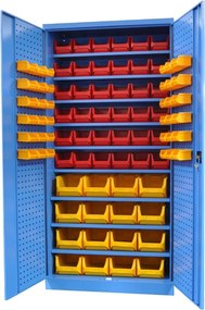 KOVOS Dílenská skříň Kovos s plastovými boxy SPZ_11_0002_C_VAR_1