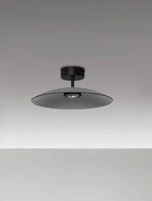 LED černo-kouřová designová stropní svítilna Polifemo